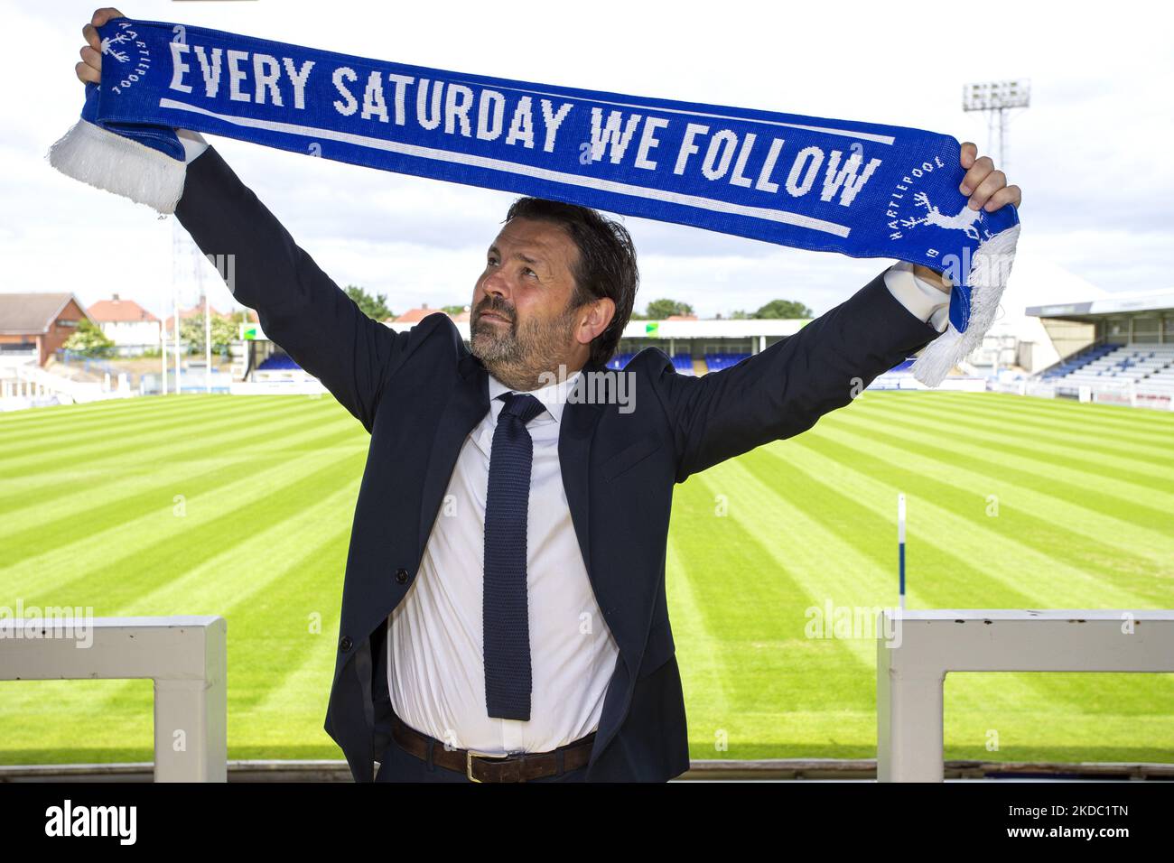 Paul Hartley is unveiled as the new manager of Hartlepool United at ...
