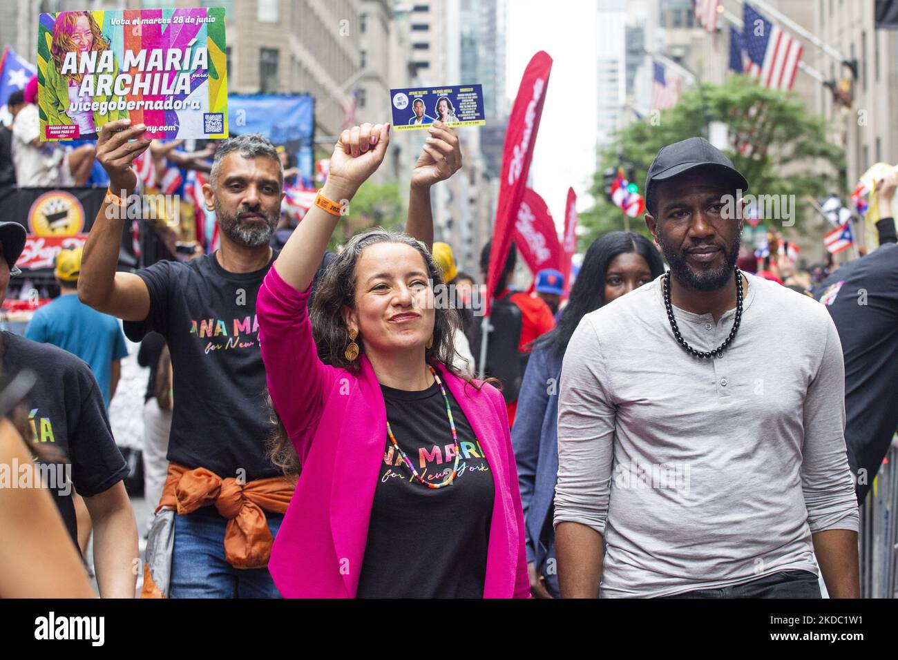 NYS Governor hopeful Jumanee Williams and Ana Maria Archila march ...