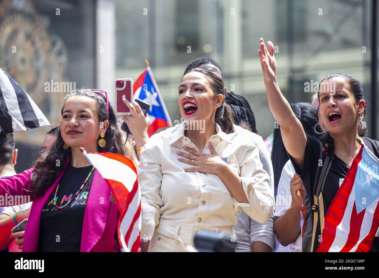 Congresswoman Alexandria Ocasio Cortez and Council Member Tiffany Caban ...