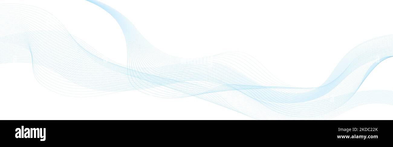 Panoramic colorful abstract stylish multi background with wavy lines ...