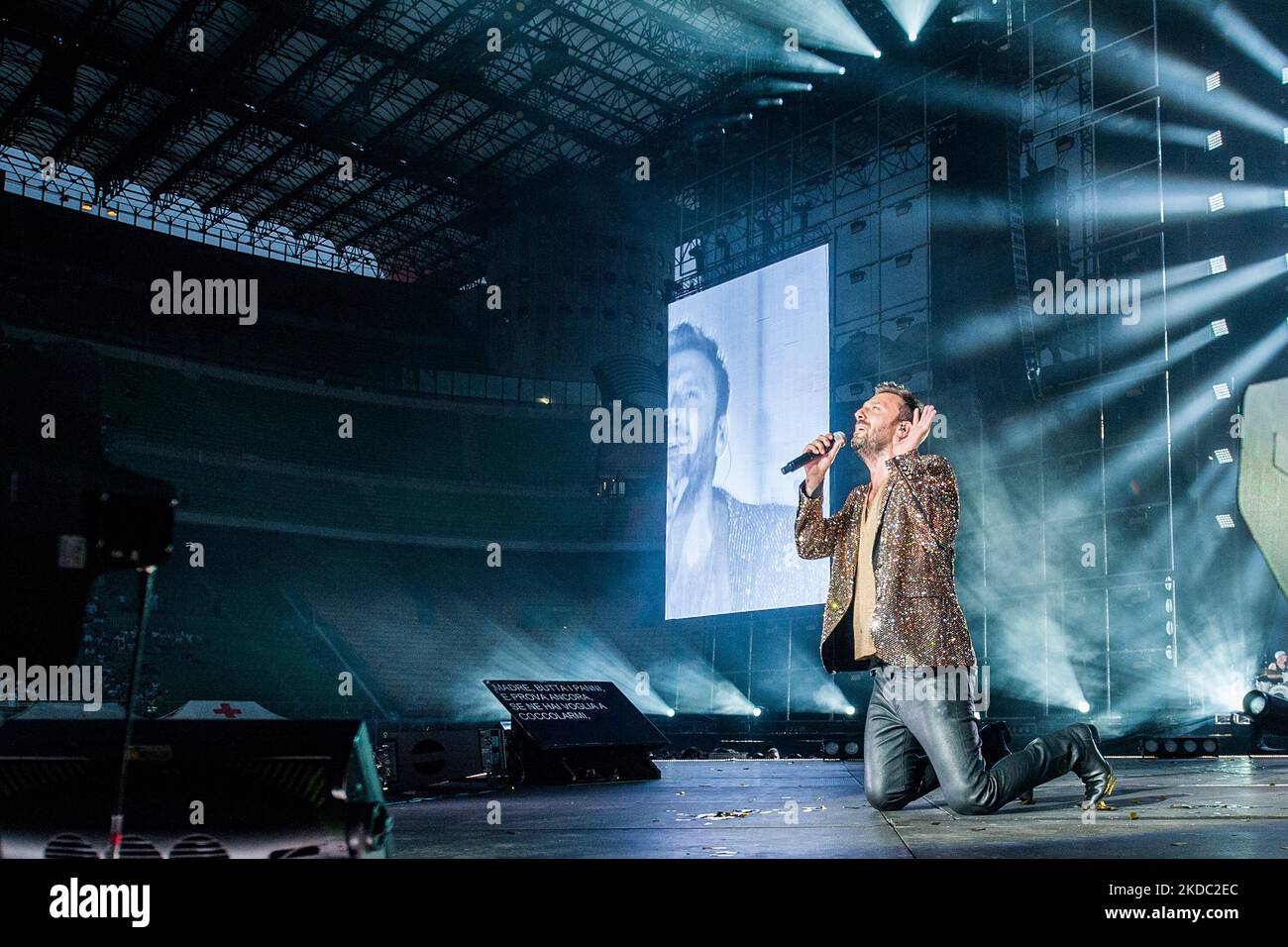 Cesare Cremonini performs live at Stadio Meazza San Siro in Milan for ...