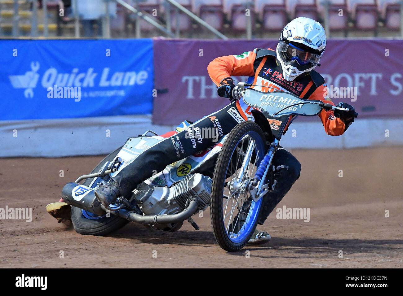 Luke Kileen during the SGB Premiership match between Belle Vue Aces and ...