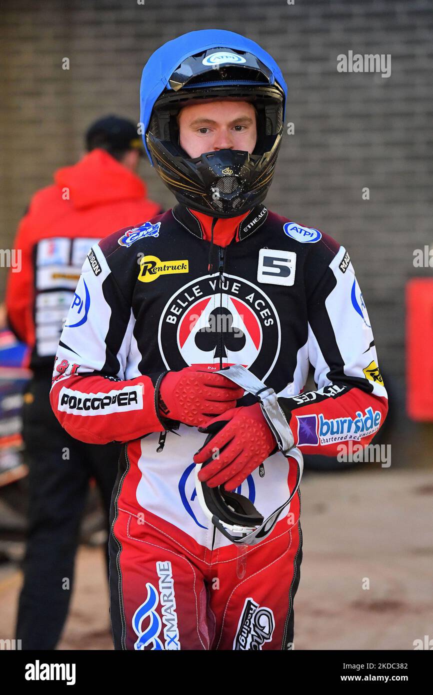 Brady Kurtz (Captain) of Belle Vue ‘ATPI’ Aces during the SGB ...