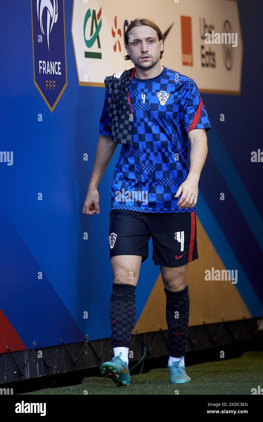 Lovro Majer (Stade Rennais FC) of Croatia during the UEFA Nations League League A Group 1 match ...