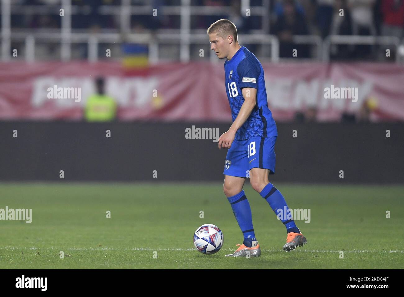 Jere Uronen in action during the UEFA Nations League -League B Group 3 ...