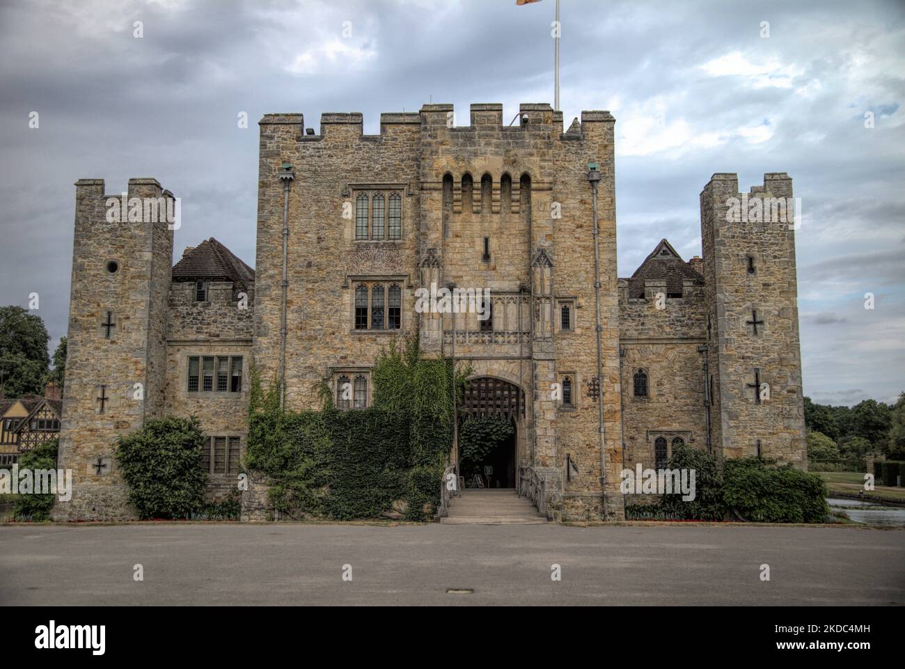 The fasade of the Hever Castle in Hever village, UK Stock Photo - Alamy