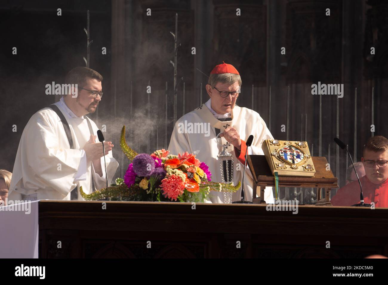 German Cardinal Rainer Maria Woelki holds a mass on Corpus Christi mass ...