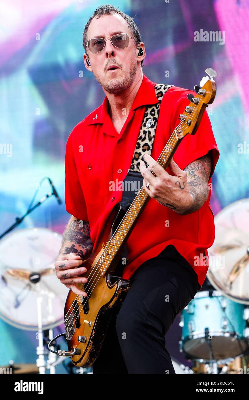 Scott Shriner of Weezer in concert at IDAYS Festival in Milano, Italy ...