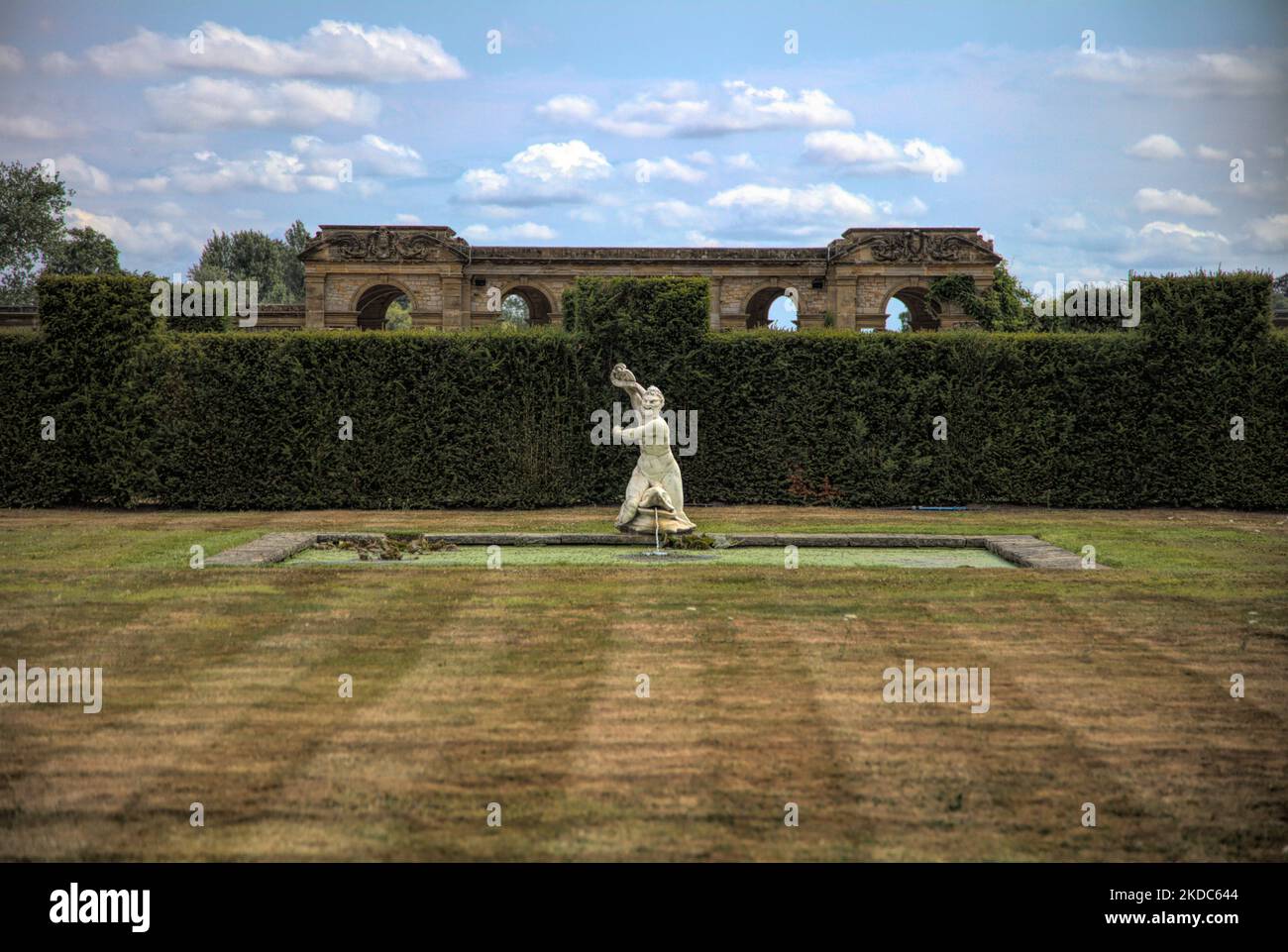 A statue in the garden of the Hever Castle in Hever village, UK Stock ...