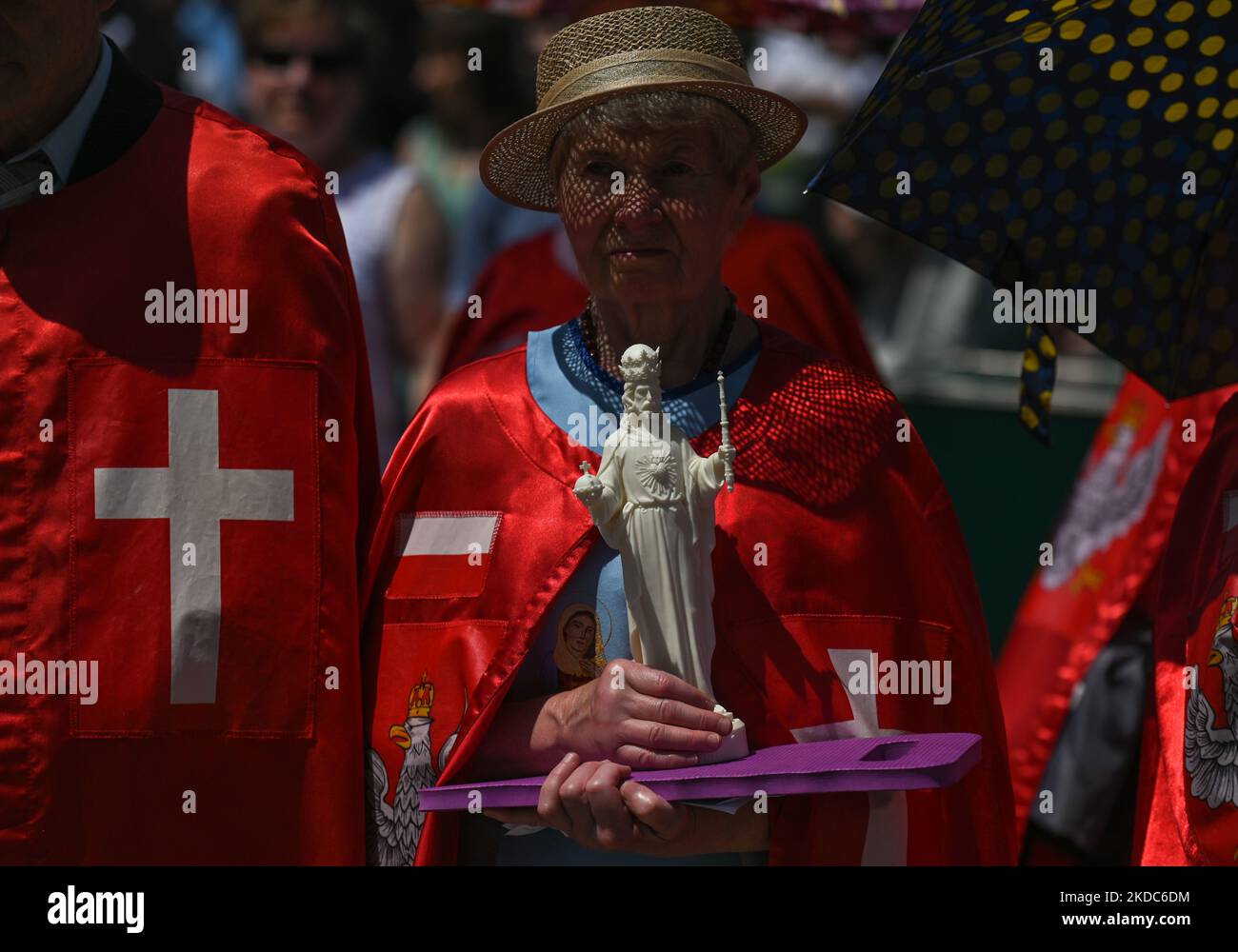 Members of the Order of Knights of Christ the King seen during a Corpus ...