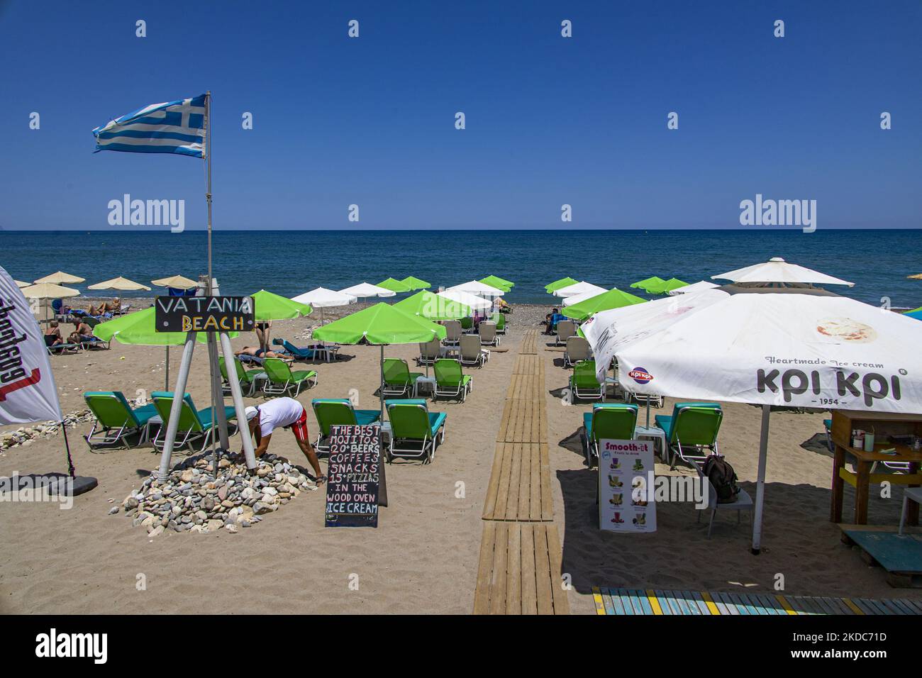 Beautiful greek woman in bikini hi-res stock photography and images - Alamy