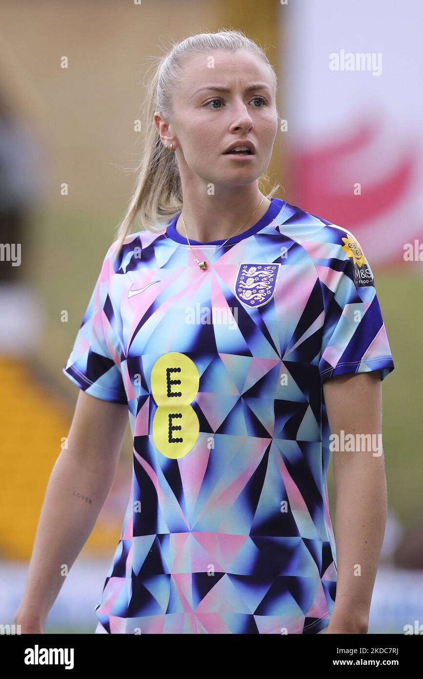 Leah Williamson, England captain pre match during the International ...