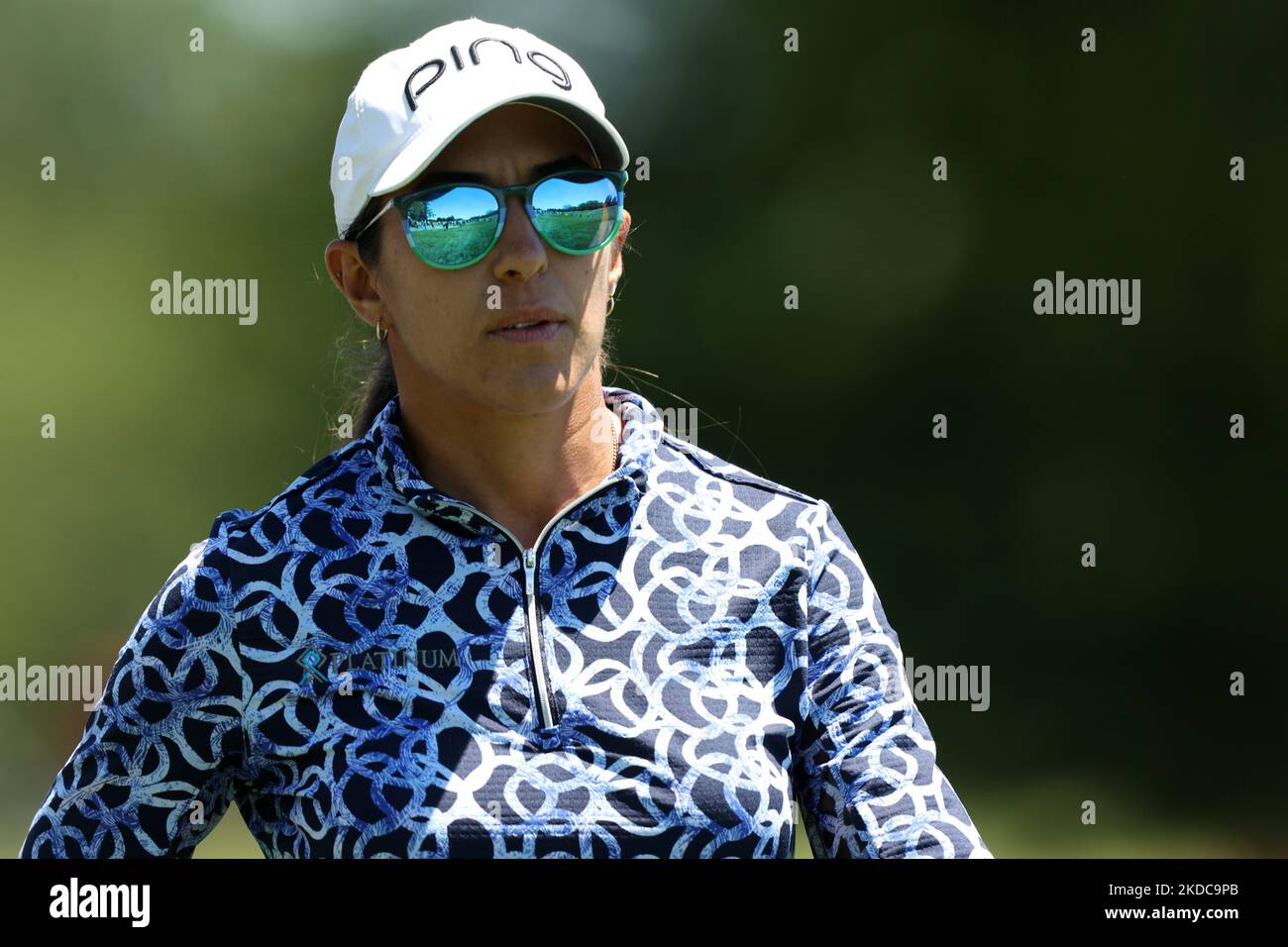 Paula Reto of South Africa on the first green during the third round of ...