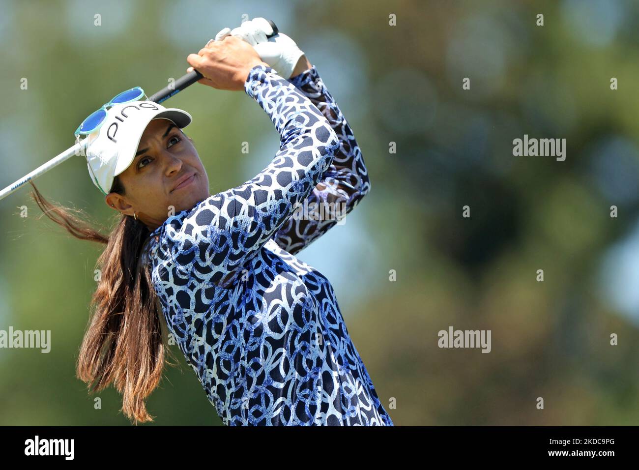 Paula Reto of South Africa tees off on the second tee during the third ...