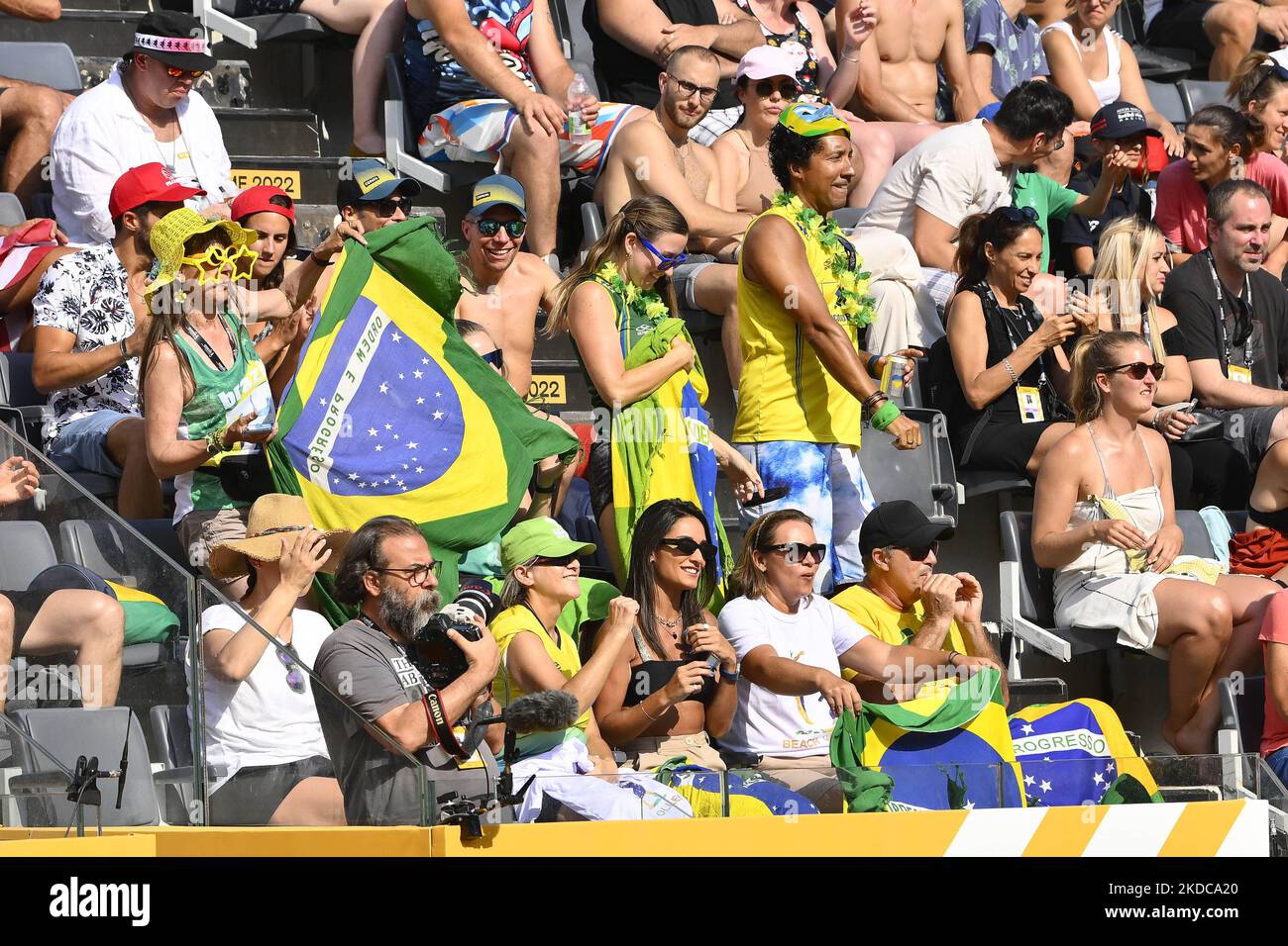 Renato/Vitor Felipe (BRA) vs Shalk/Brunner during the Beach Volleyball ...