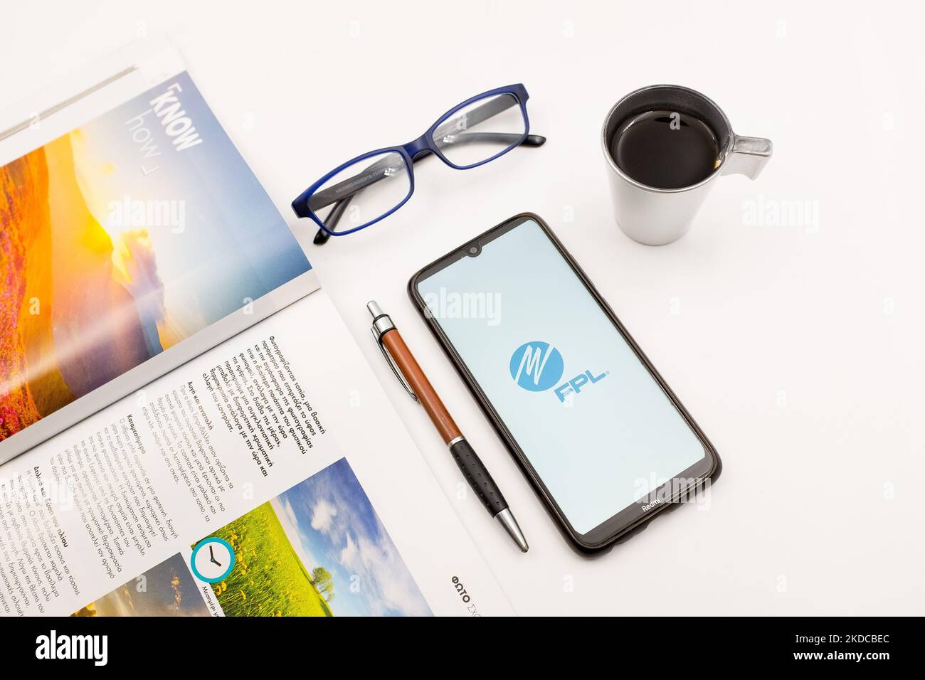 In this photo illustration a Florida Power And Light (FPL) logo seen ...