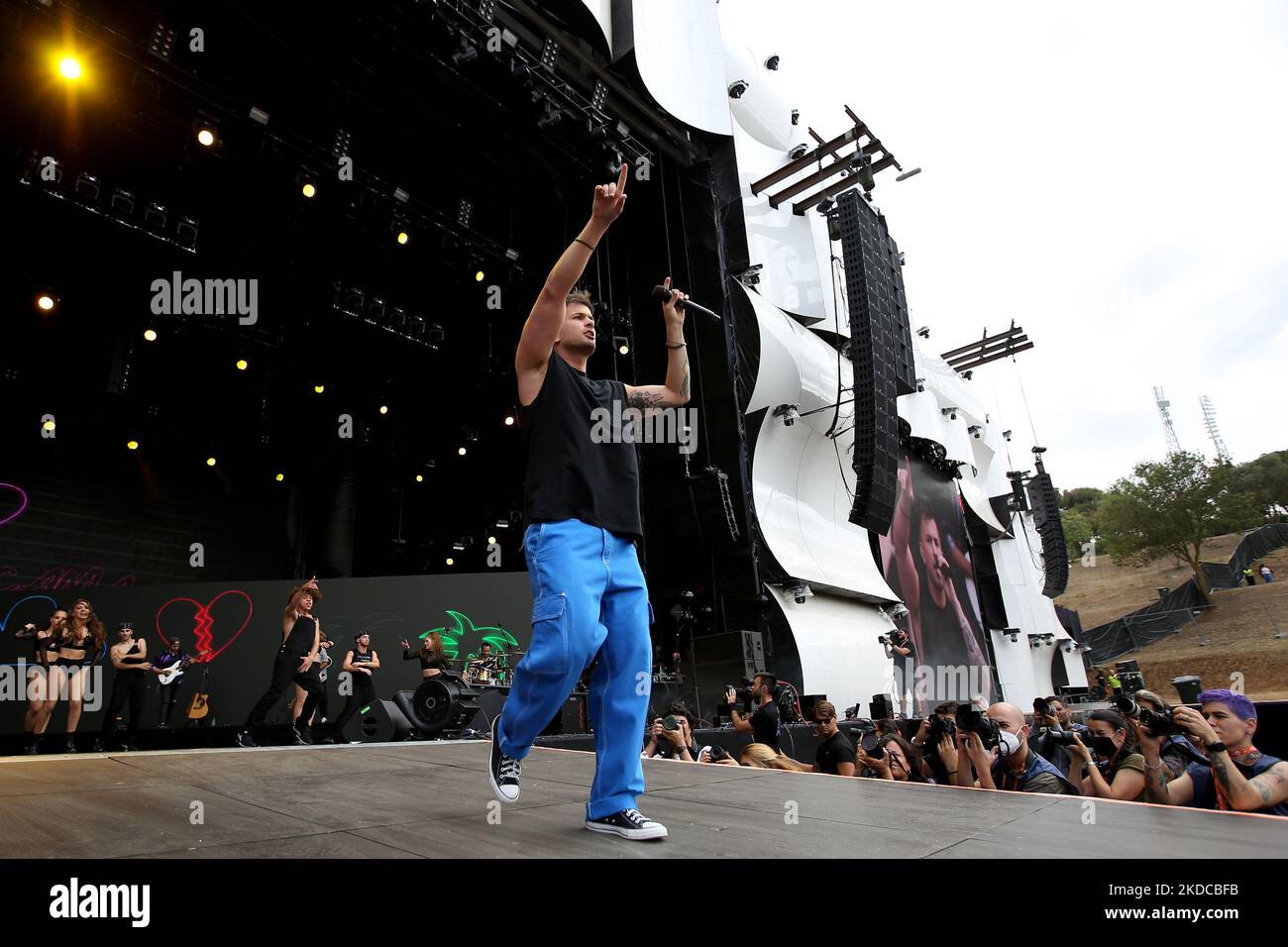 Portuguese singer David Carreira performs during the Rock in Rio Lisboa ...