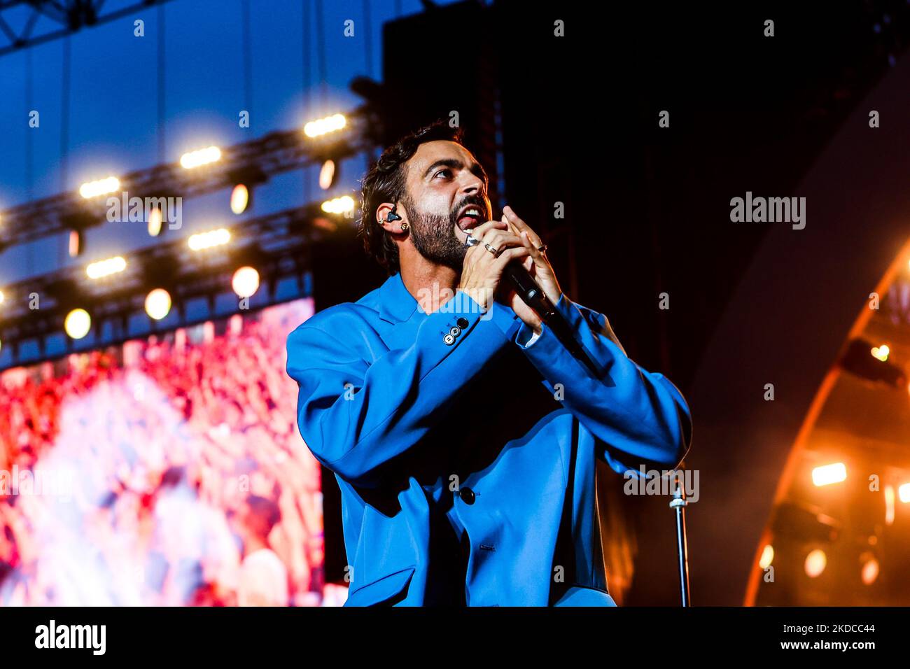 Marco Mengoni in concert at Giuseppe Meazza stadium in San Siro in ...