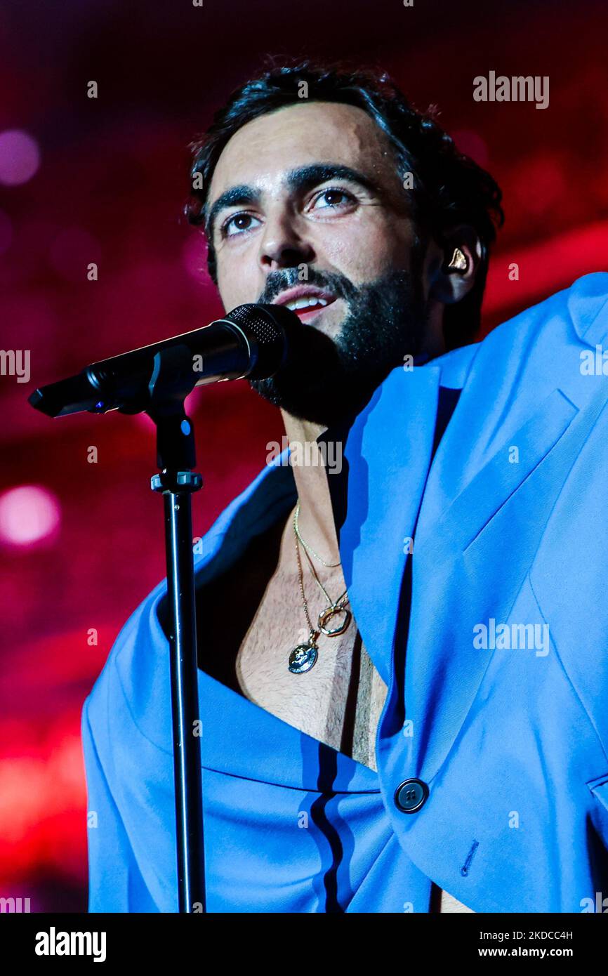 Marco Mengoni in concert at Giuseppe Meazza stadium in San Siro in ...