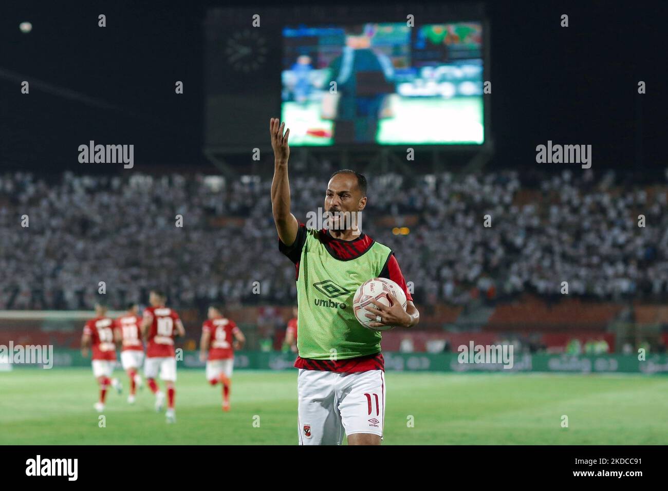 Walid Soliman Player of Al Ahly celebrate after scoring a goal During ...