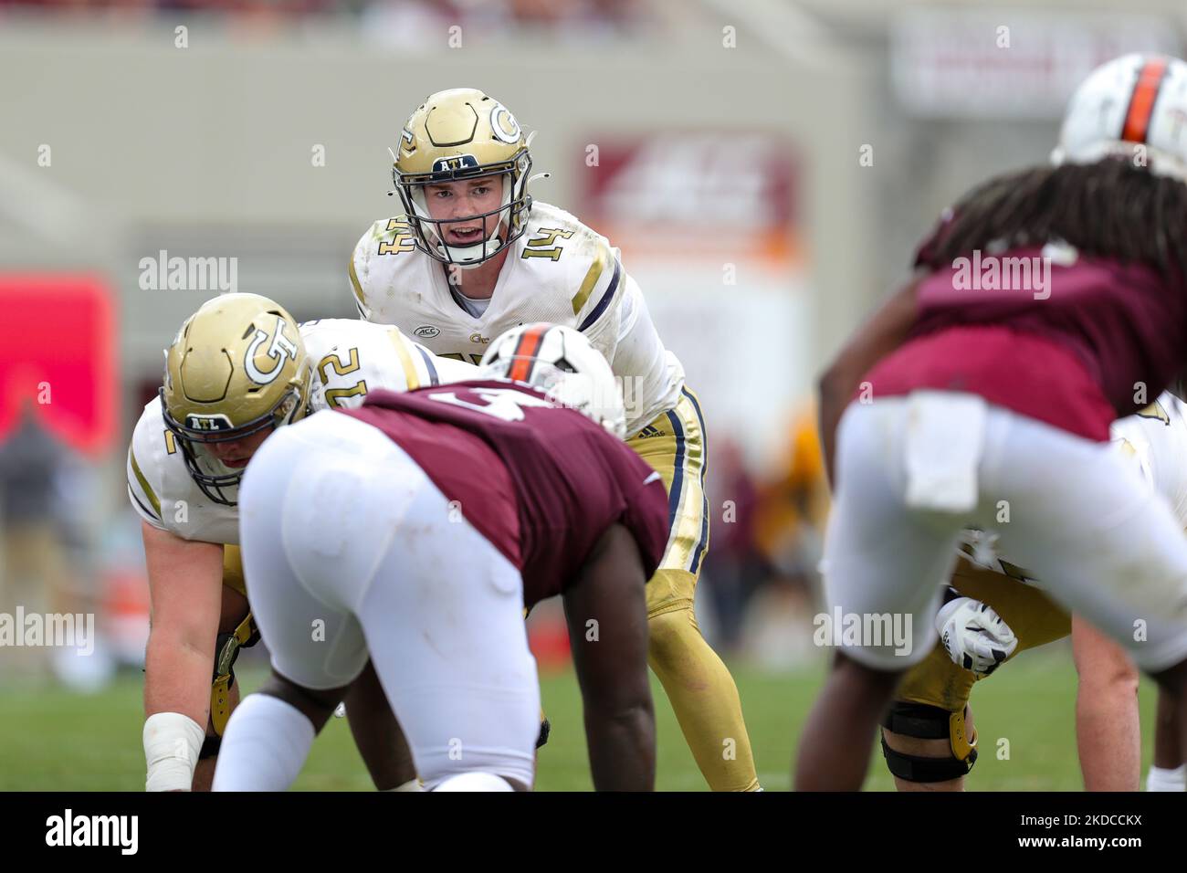 November 5, 2022: Georgia Tech Yellow Jackets quarterback Zach Pyron ...
