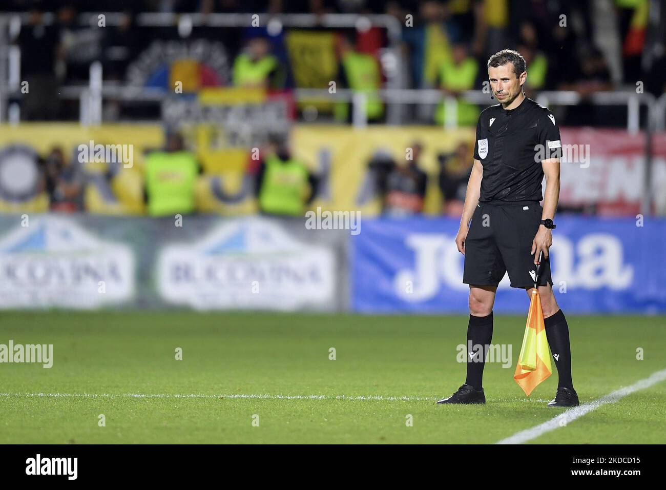 Assistant referee Tiago José Pereira Costa in action during the UEFA ...