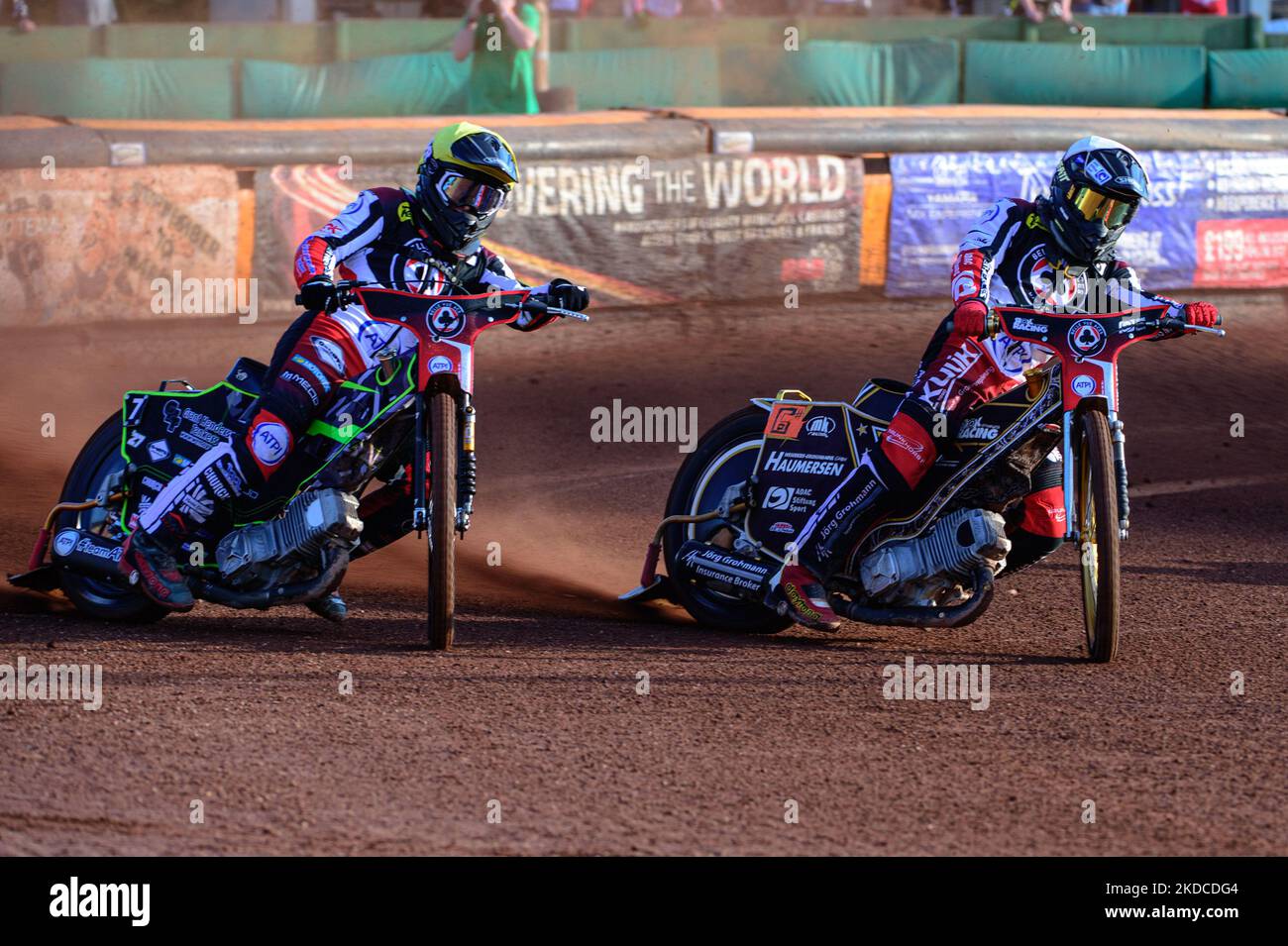 Tom Brennan (Yellow) and Norick Blödorn (White) during the SGB ...