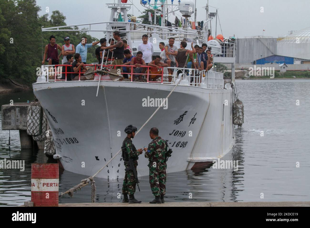 A fishing vessel from Taiwan and its 22 crew were arrested by the ...