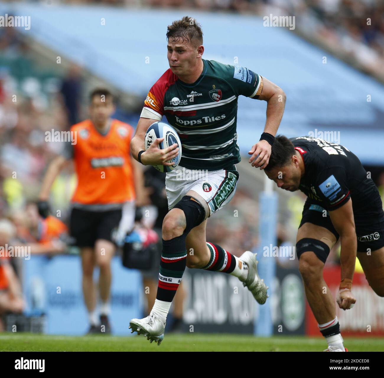 Freddie Steward of Leicester Tigers during Gallagher English ...