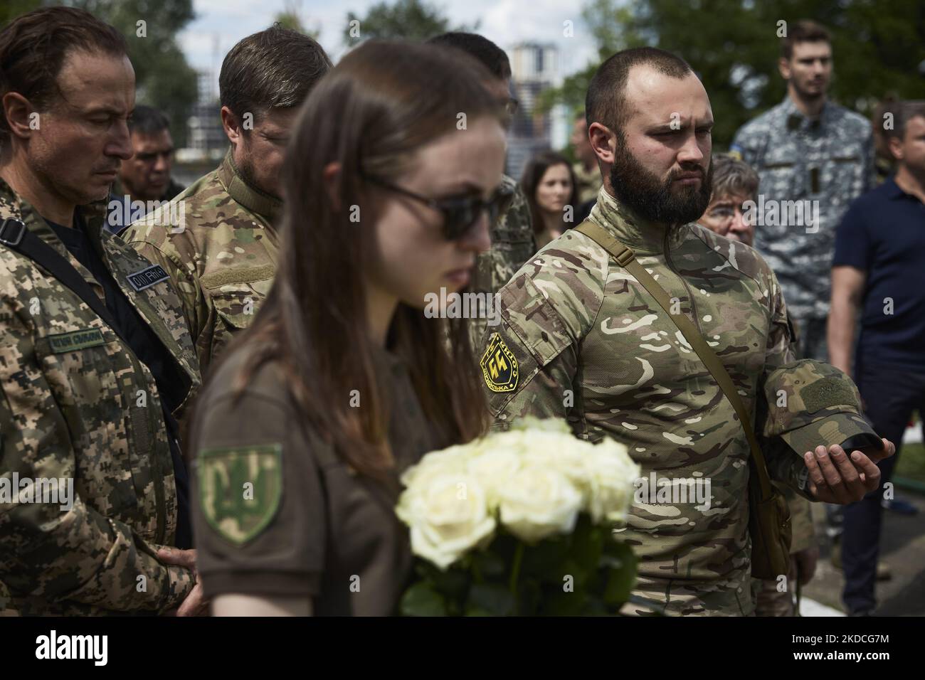 Funeral ceremony of Ukrainian serviceman and politician Oleh Kytsyn on ...