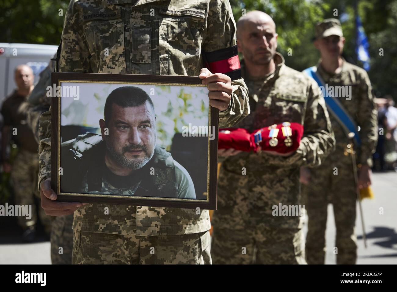 Funeral ceremony of Ukrainian serviceman and politician Oleh Kytsyn on ...