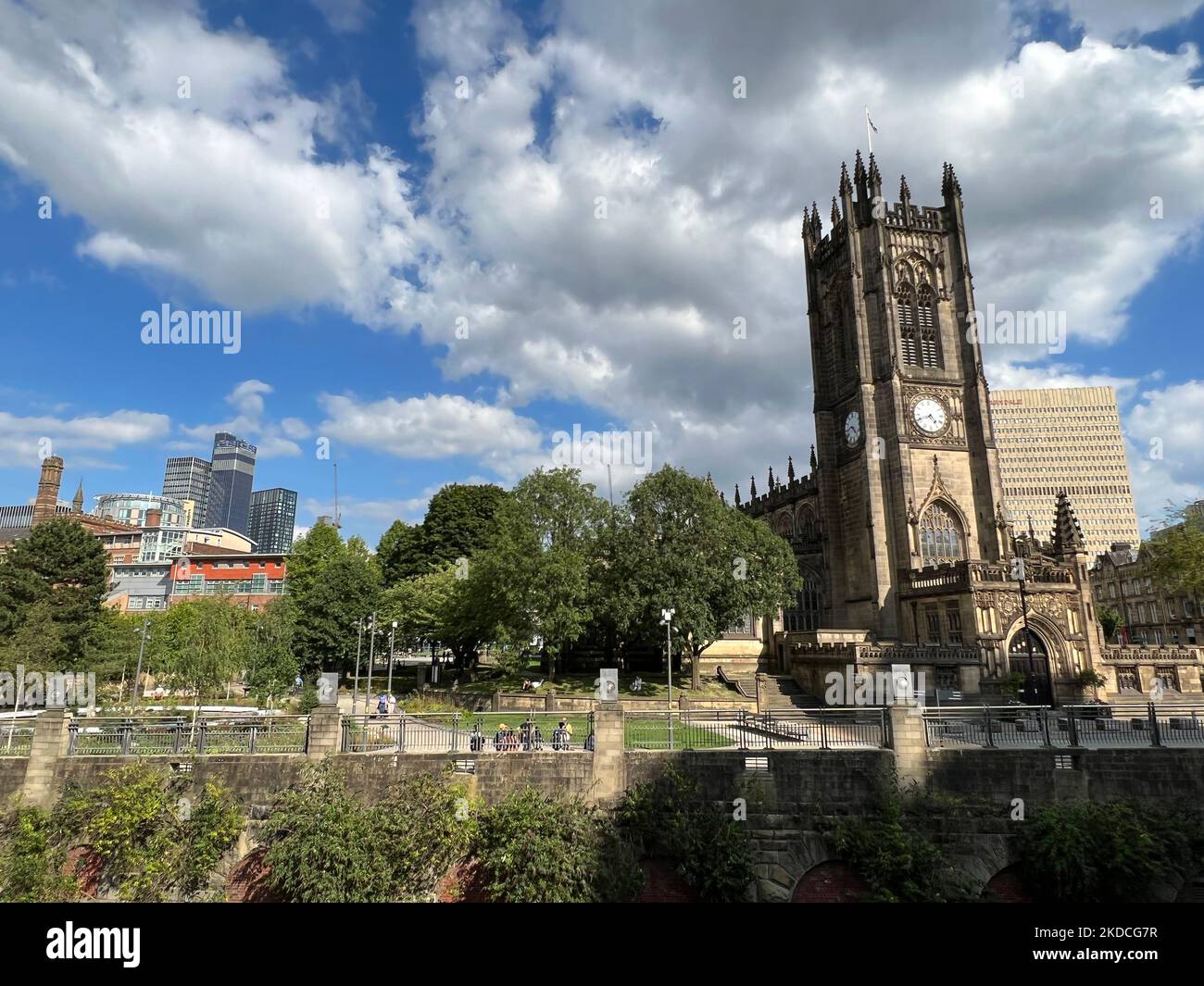 Exterior of Manchester Cathedral Stock Photo - Alamy