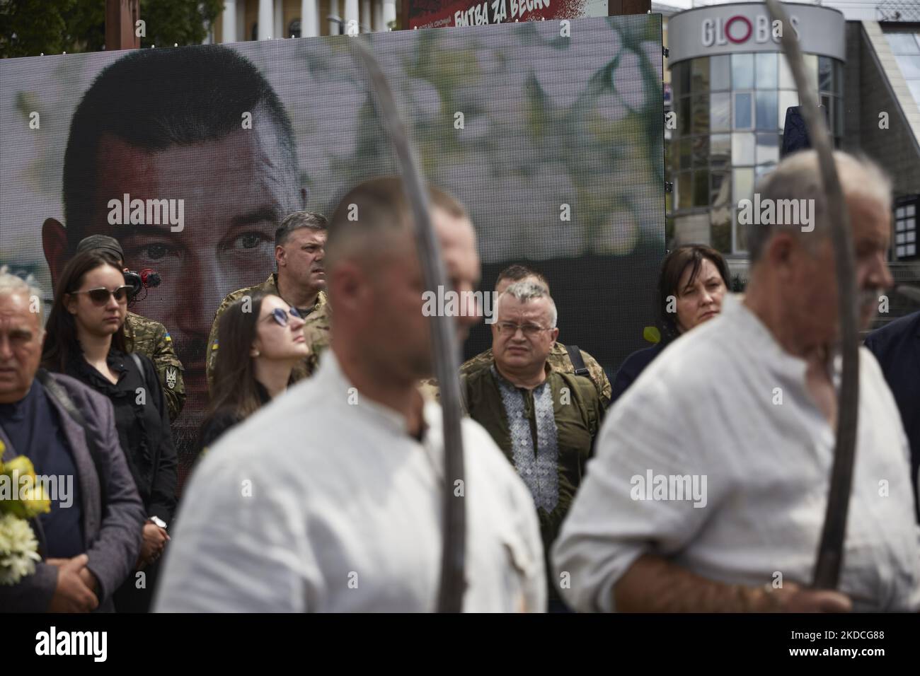 Funeral ceremony of Ukrainian serviceman and politician Oleh Kytsyn on ...