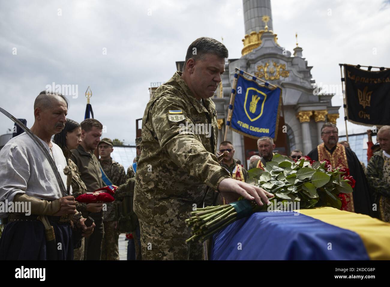 Oleh Tyahnybok, leader of the Svoboda political party, attends the ...