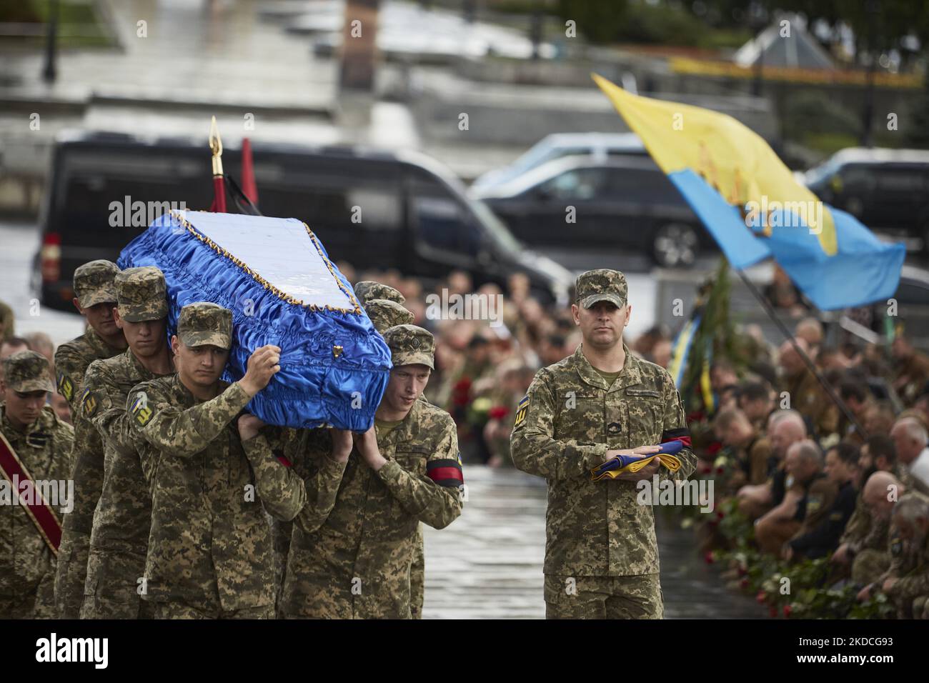 Funeral ceremony of Ukrainian serviceman and politician Oleh Kytsyn on ...