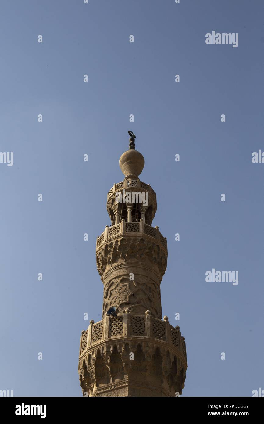 A general view from the highest buildings in the Mamluk desert area of ...
