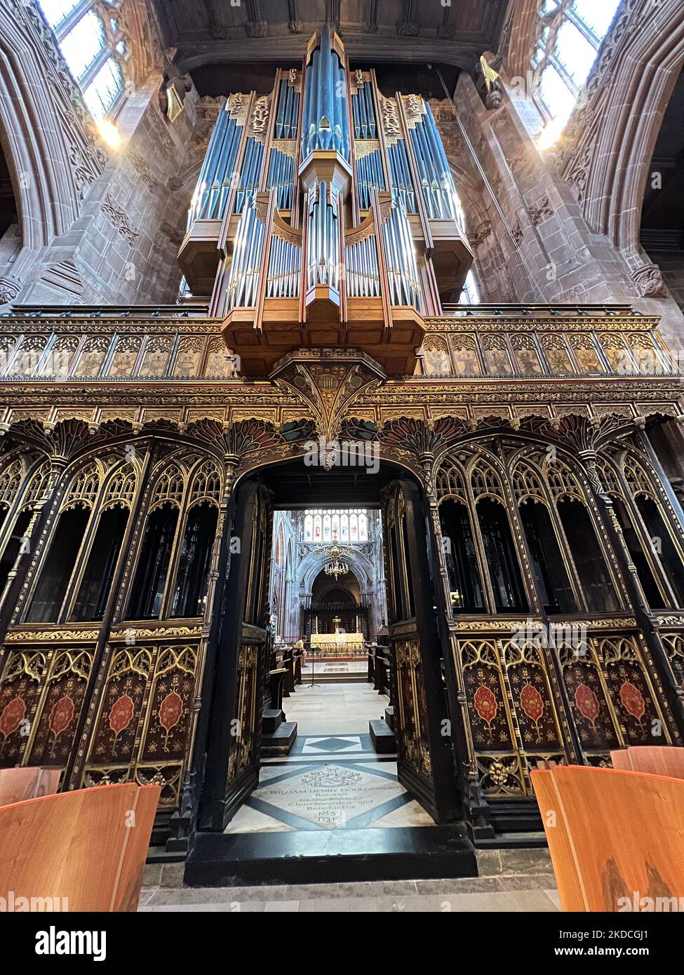 Interior of Manchester Cathedral Stock Photo - Alamy