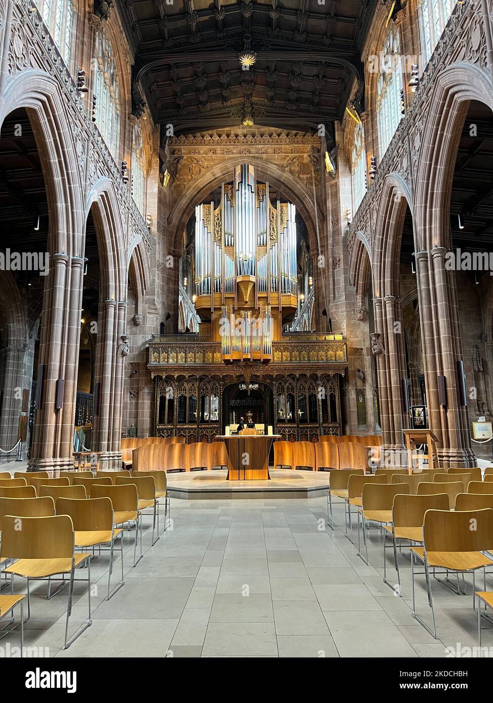 Interior of Manchester Cathedral Stock Photo - Alamy