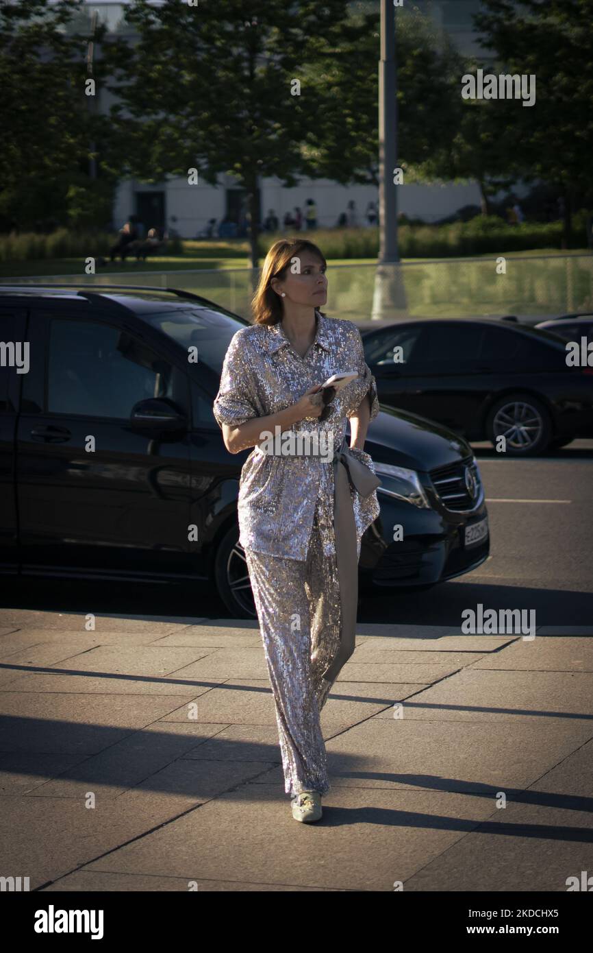 Street Style at AKHMADULLINA fashion show Moscow Fashion Week 23 June ...