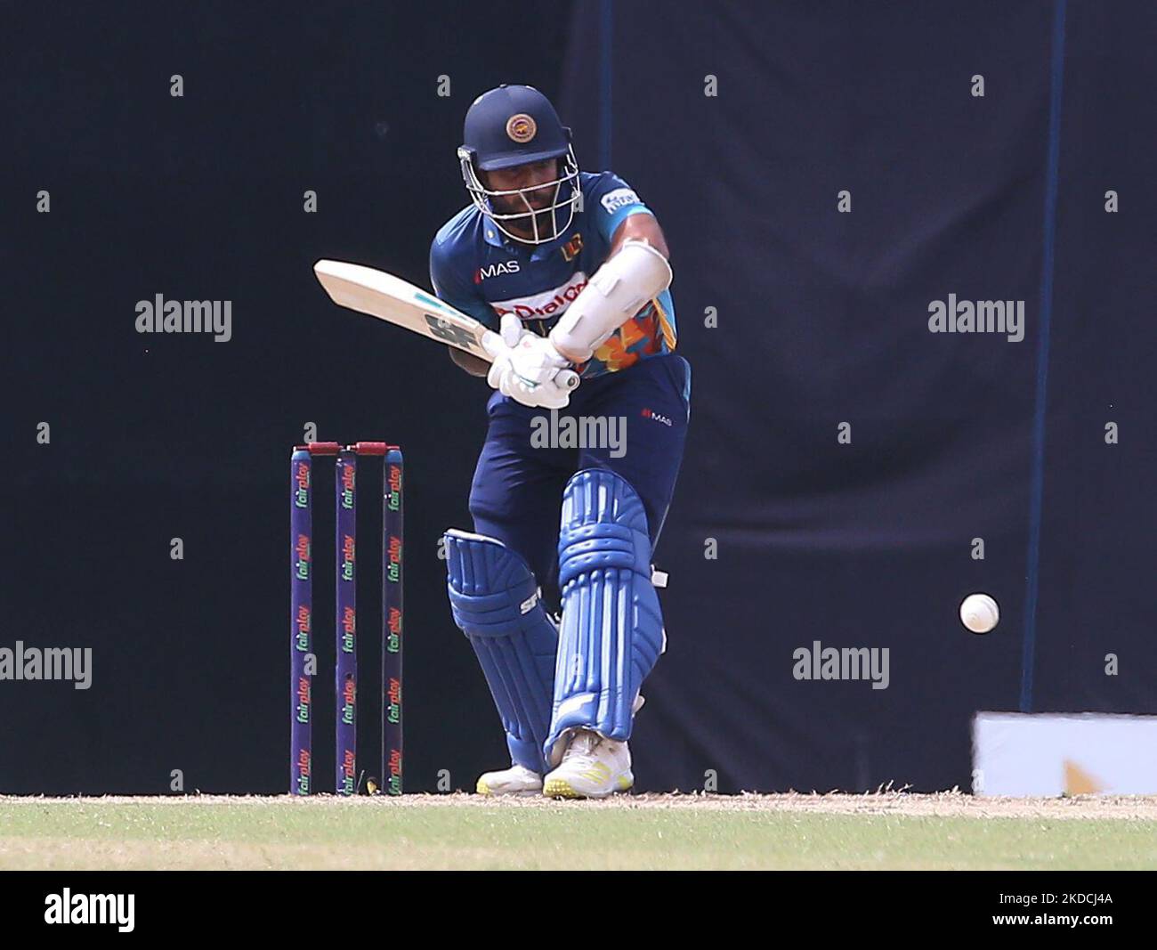 Sri lanka's Kusal Mendis plays a shot during the 5th One Day ...