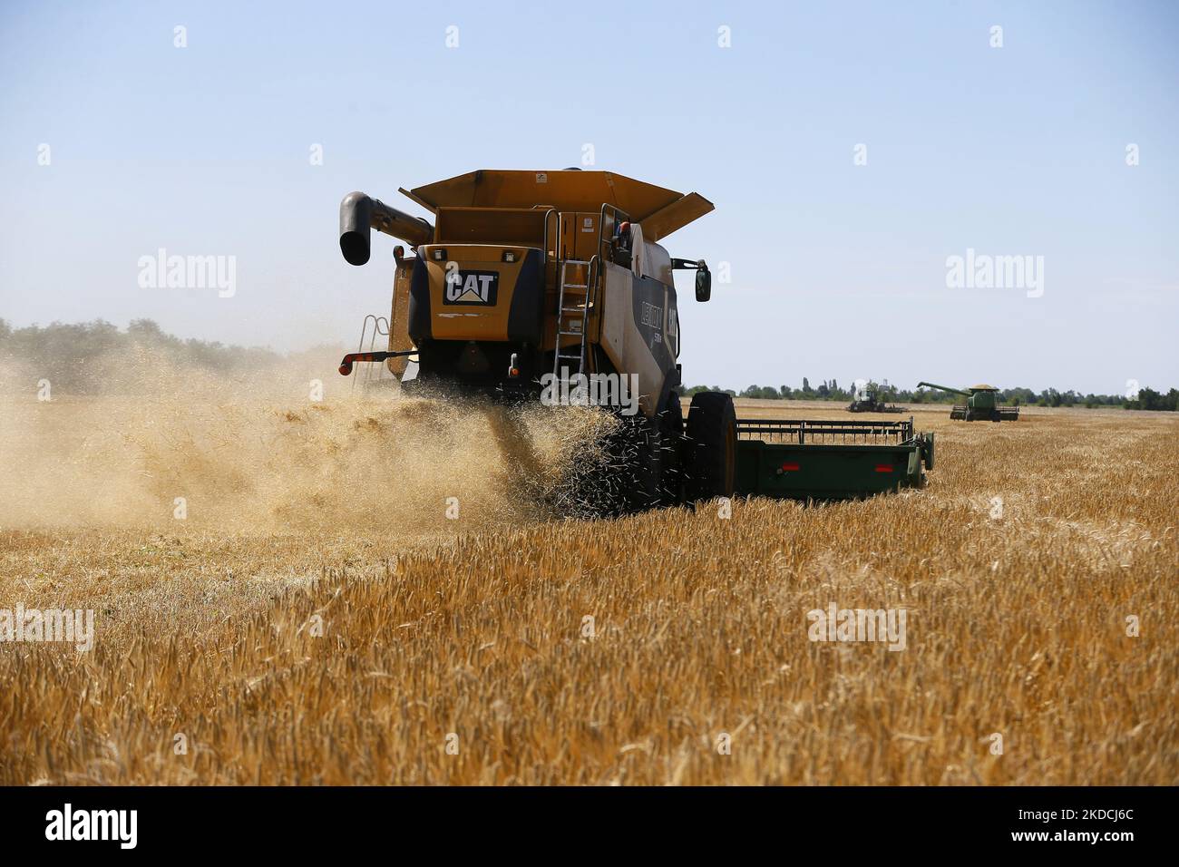 Ukrainian farmers harvest barley fields in Odesa region, Ukraine 22 ...