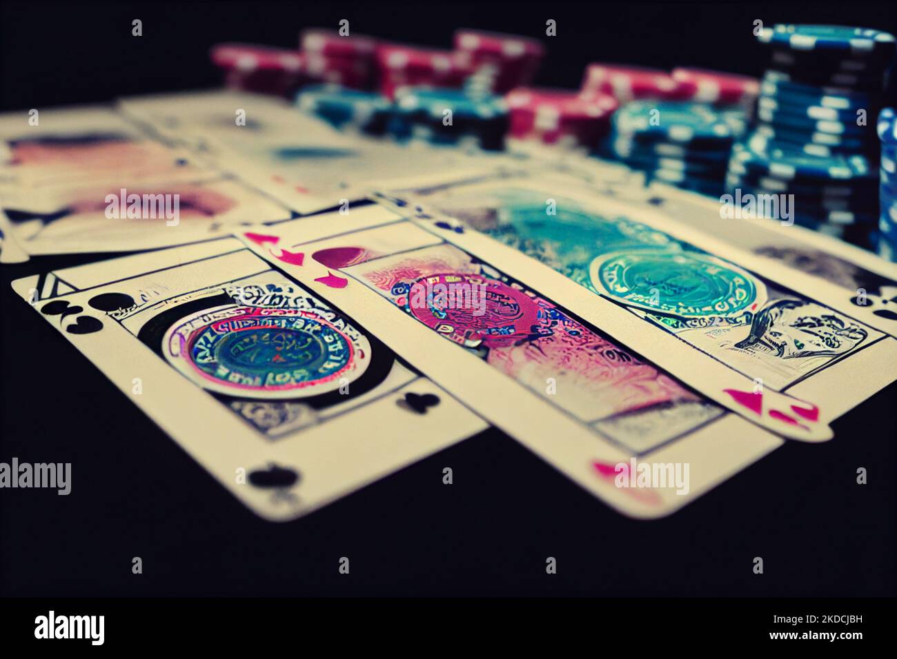 Playing cards spread out hi-res stock photography and images - Alamy
