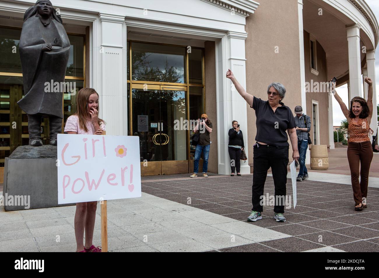New mexico state capitol protest hi-res stock photography and images ...