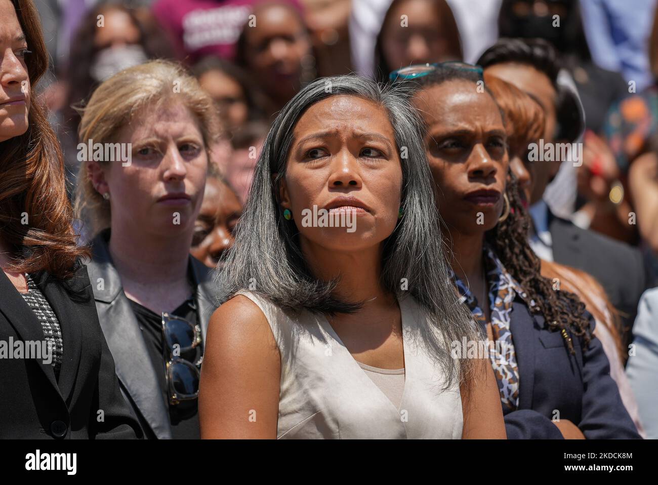 Maria Torres-Springer is seen as Mayor Eric Adams responds to the U.S ...