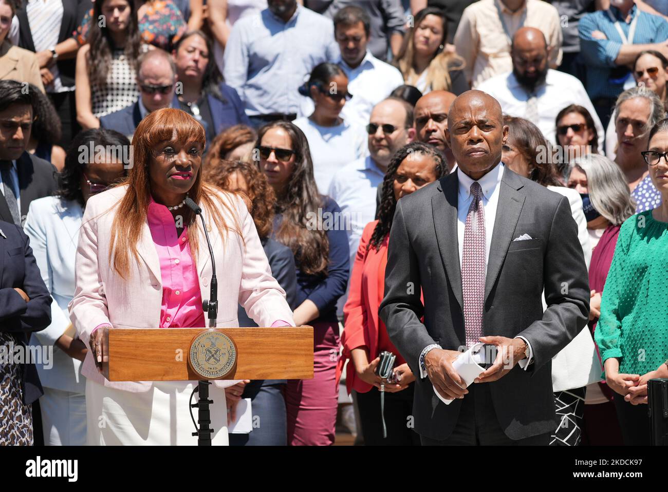 Mayor Eric Adams responds to the U.S. Supreme Court ruling in the case ...
