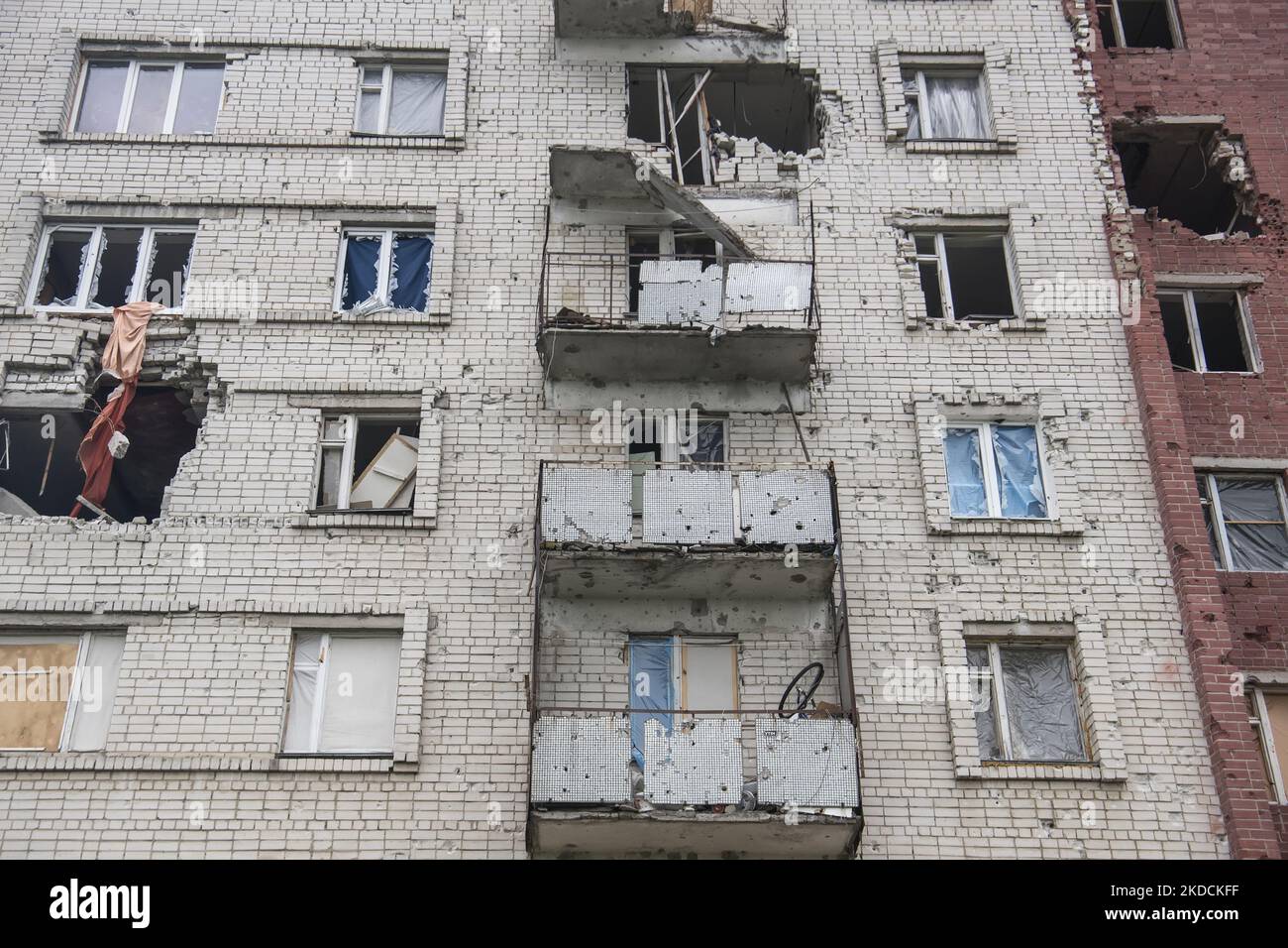 Residental building destroyed in a Russian missile strike in Chernihiv ...