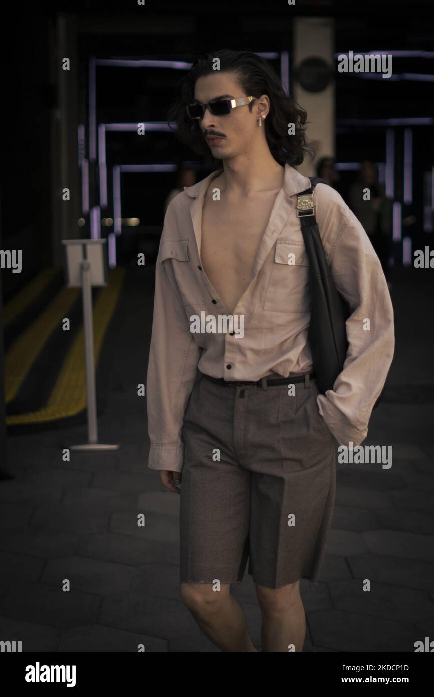 Street Style Moscow Fashion Week 25 June 2022, Moscow, Russia (Photo by ...