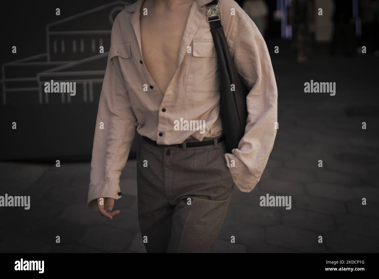 Street Style Moscow Fashion Week 25 June 2022, Moscow, Russia (Photo by ...