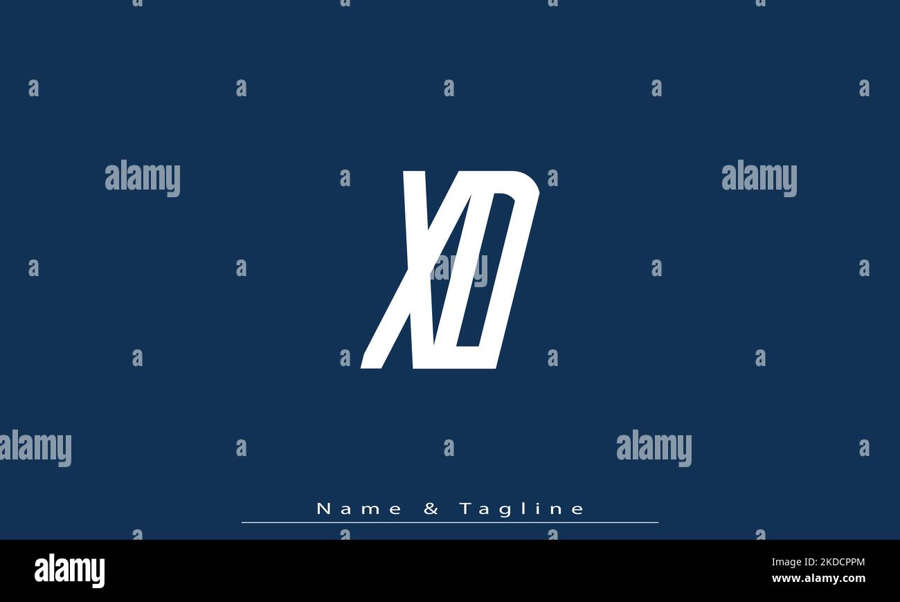 Alphabet letters Initials Monogram logo XD , DX Stock Vector Image ...