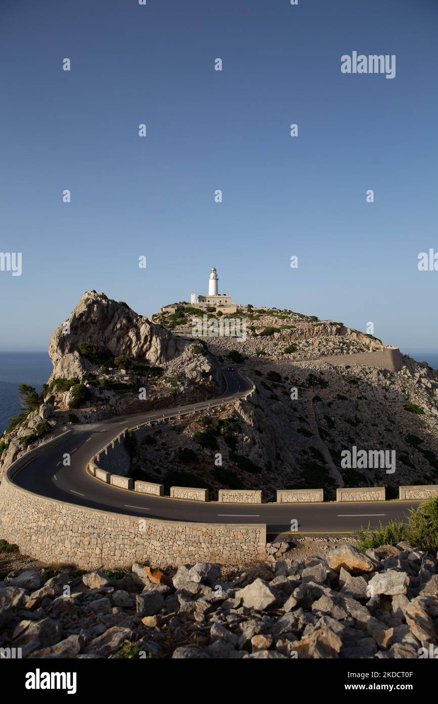 A road leading to the lighthouse on an island Stock Photo - Alamy